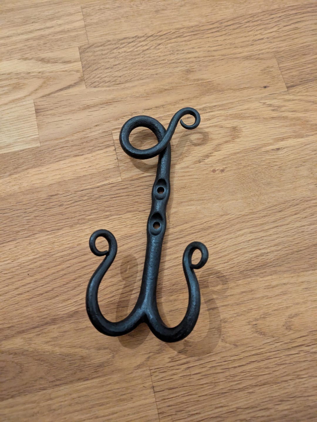 Hand Forged Double Hook - Etsy