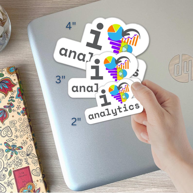 I Heart Analytics Vinyl Sticker for Data Lovers Data Analyst Data ...