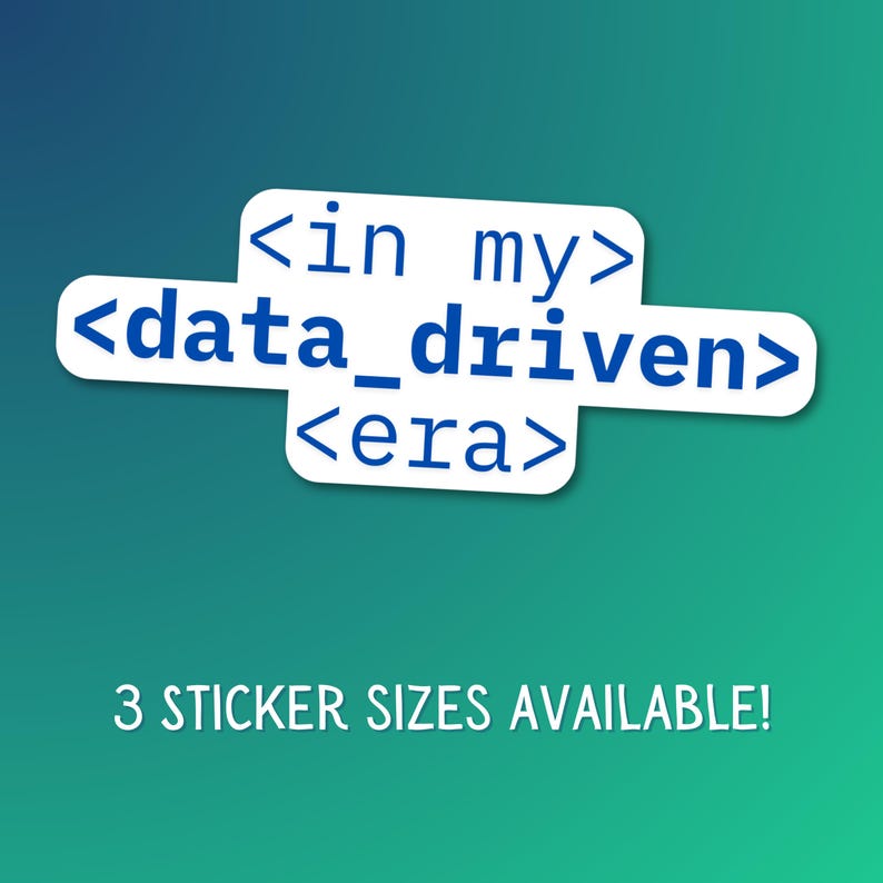 Swift Inspired Data Driven Era Vinyl Sticker for Data Lovers Data ...