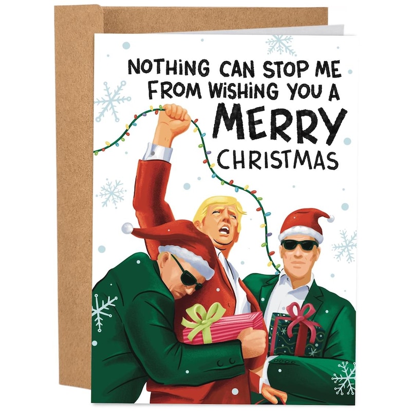 Trump Christmas Card - Etsy