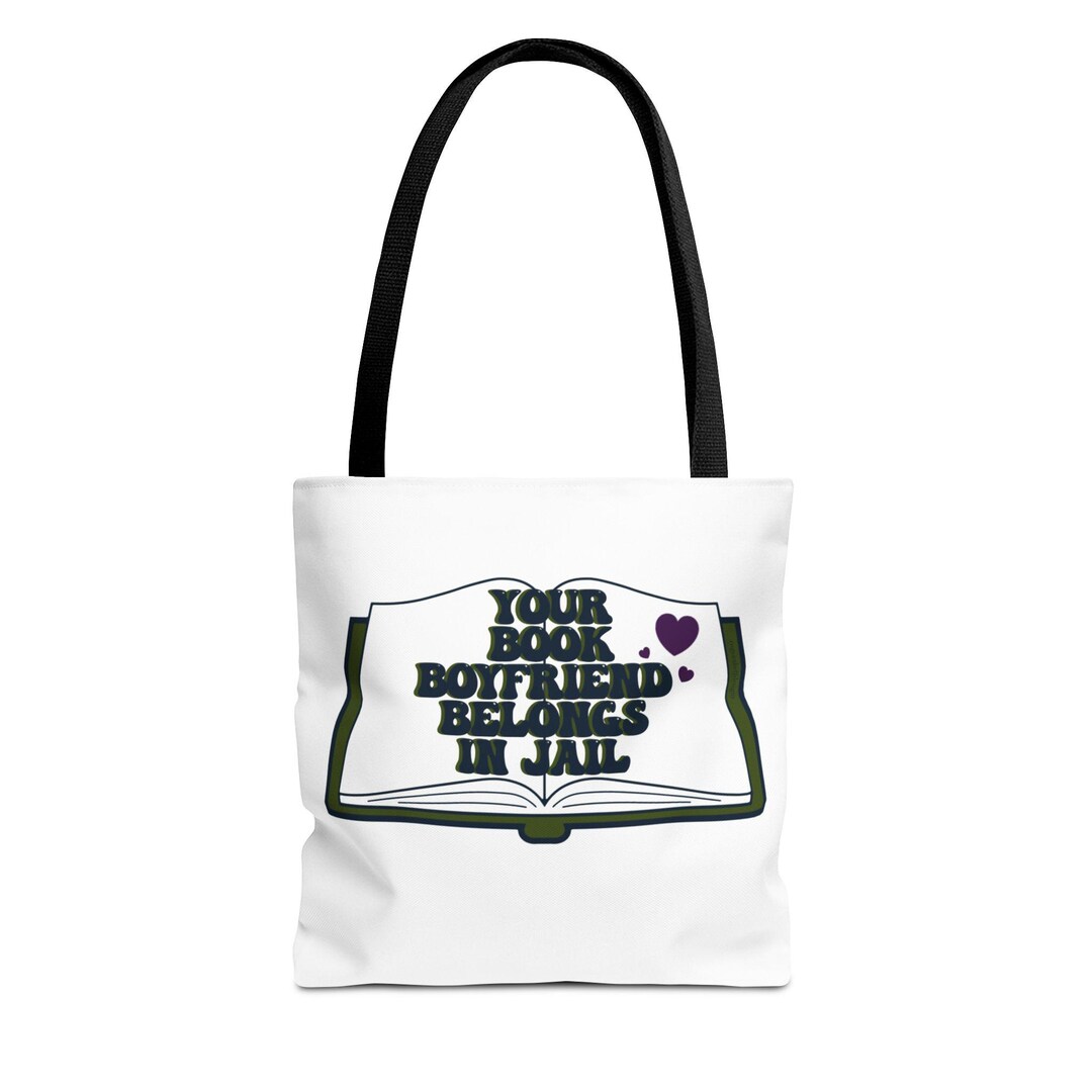Book Boyfriend in Jail Tote Bag: Dark Romance Reader Gift - Etsy