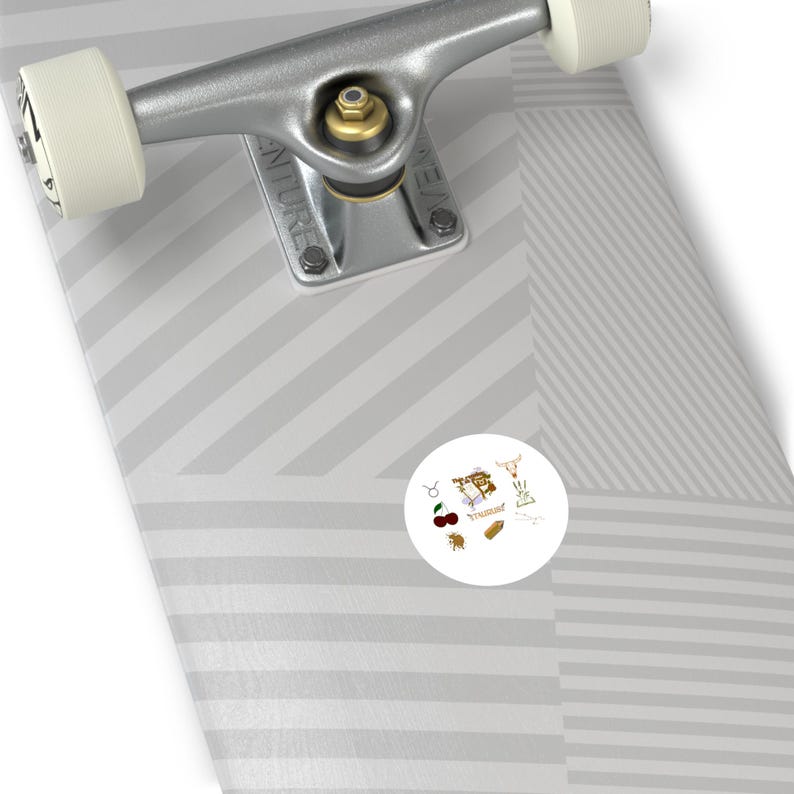 Taurus Zodiac Sticker Collage With Bull Skull, Books, Crystals ...