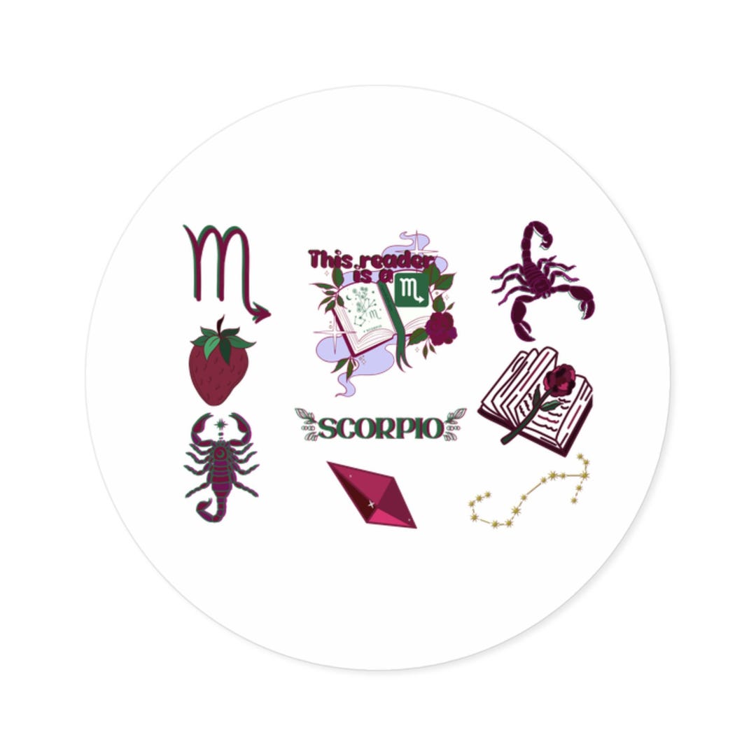 Scorpio Zodiac Sticker Astrology Symbols Scorpion, Constellation, and ...