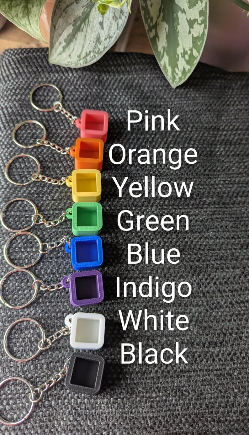 Custom Name Keychain 3D Printed With Clicky Fidget Letters ...