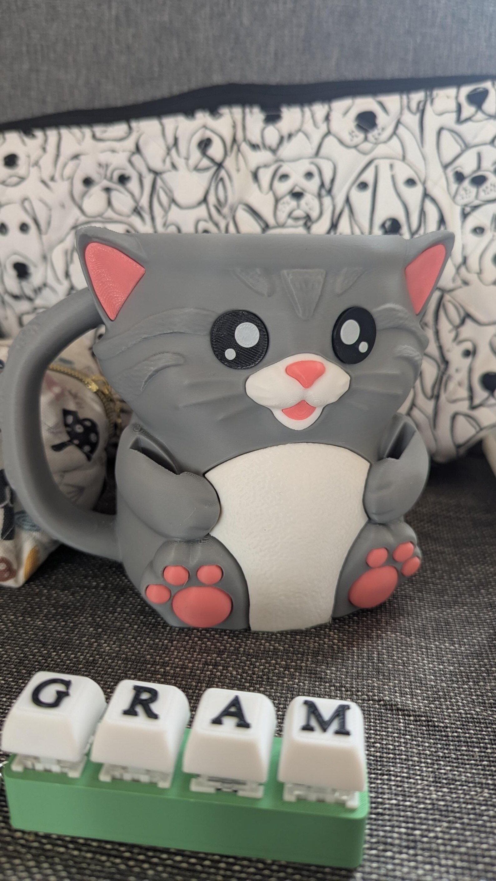 3D Printed Cat Ice Cream Pint Holder – Gift for Cat Lovers - Etsy