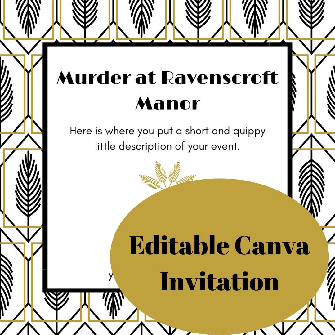 Editable Canva Invitation - Etsy