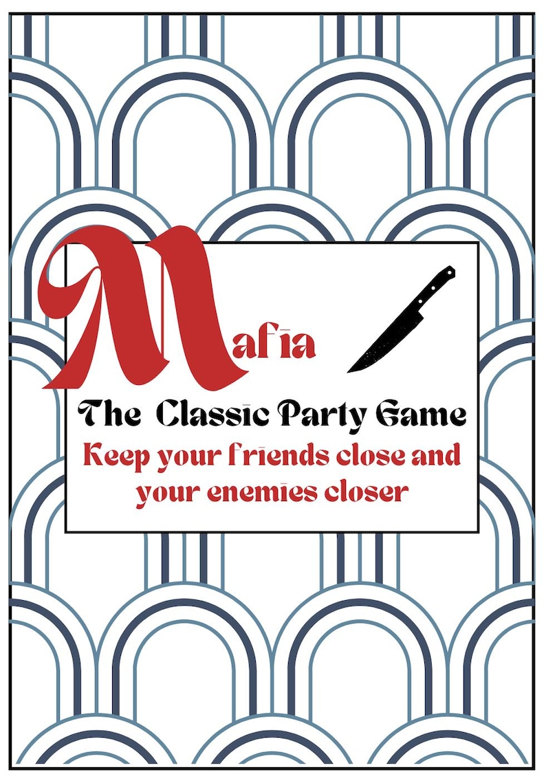Mafia Game Cards, Printable Cards for the Classic Party Game - Etsy