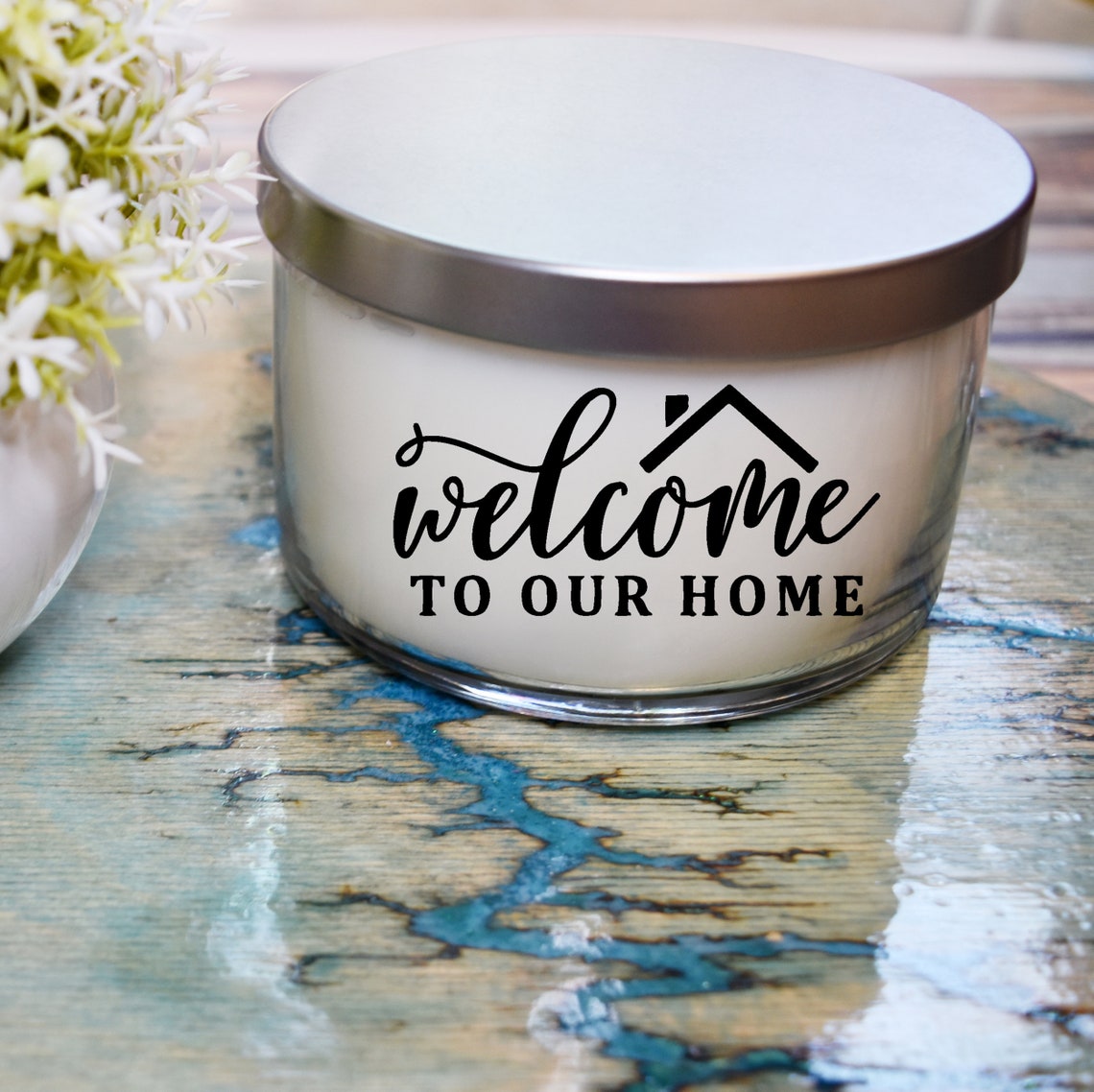 Welcome to Our Home Candle 14 Oz 3-wick Soy Candle - Etsy
