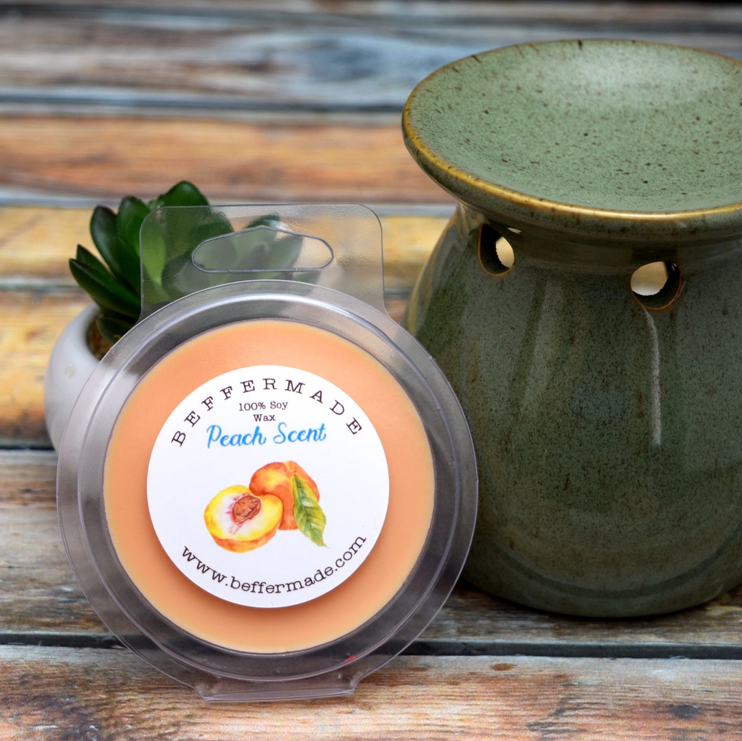 Peach Wax Petals, Peach Scented Soy Wax Melts, Fresh Peach Scent, 2 Oz ...