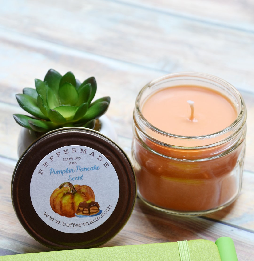 Pumpkin Pancake Candle, 4 Oz Soy Candle, Autumn Scent - Etsy