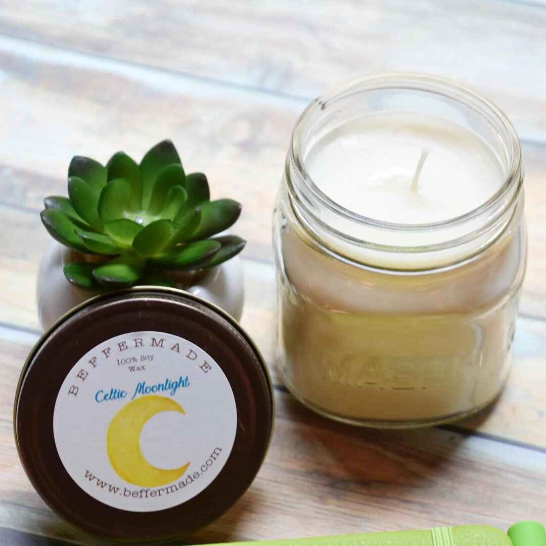 Celtic Moonlight Candle, 8oz, 16 Oz, 24 Oz, or 32 Oz Soy Candle, Warm ...