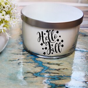 Hello Fall Candle, 14 Oz, 3-wick Soy Candle - Etsy