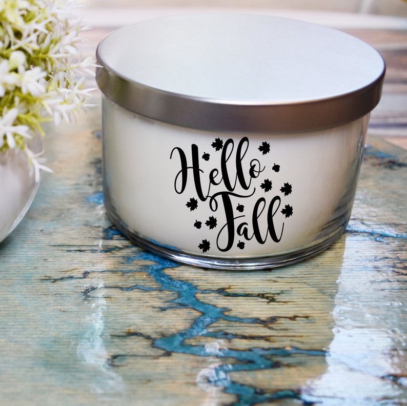 Hello Fall Candle 14 Oz 3-wick Soy Candle - Etsy