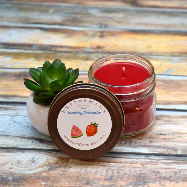 Watermelon Candle - Etsy