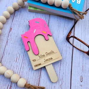 Teacher Gift Card Holder, Popsicle Gift Card Holder, Teacher Gift ...
