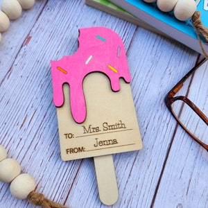 Teacher Gift Card Holder, Popsicle Gift Card Holder, Teacher Gift ...