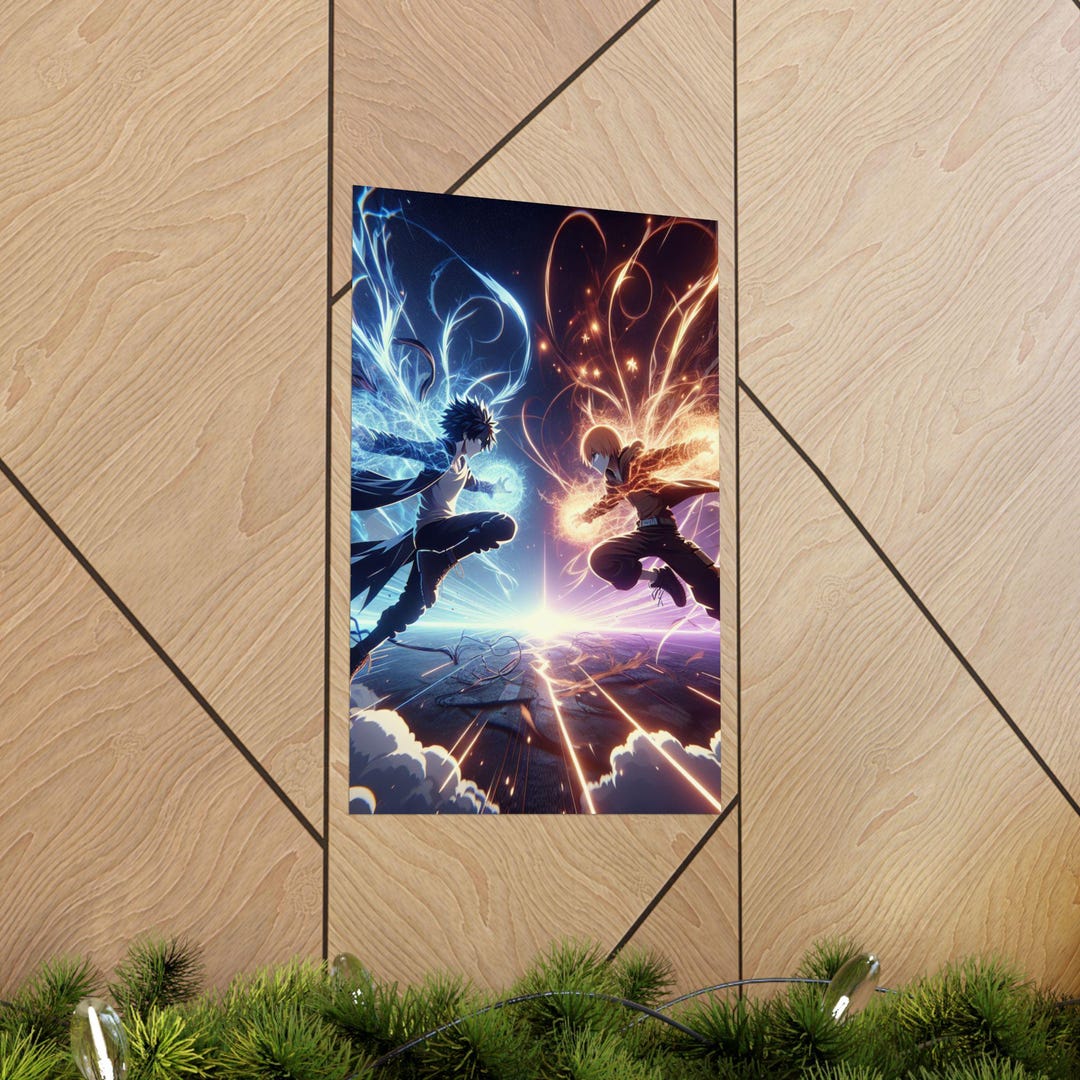 Anime Battle Poster - Etsy