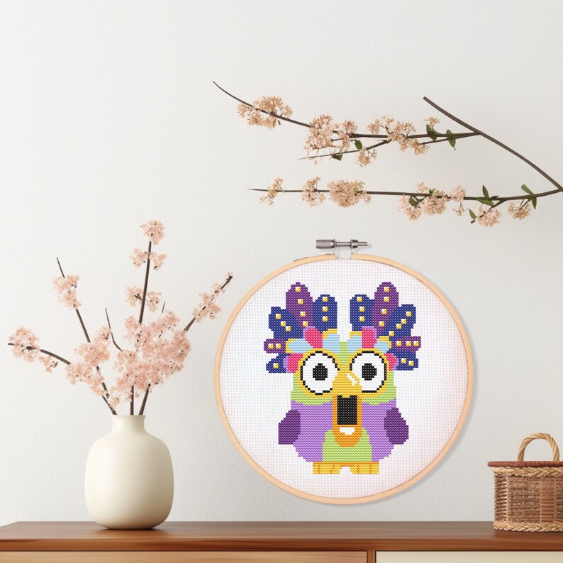 Bluey Chattermax Toy Owl Bird Annoying Children Cross Stitch ...