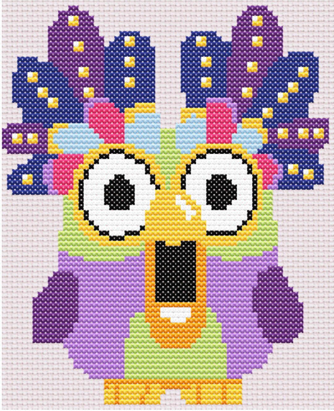 Bluey Chattermax Toy Owl Bird Annoying Children Cross Stitch ...