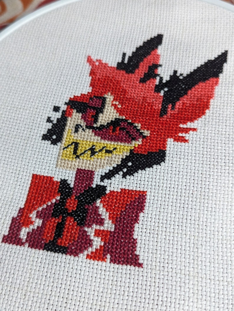 Hazbin Hotel Alastor Cross Stitch Pattern Digital Download - Etsy Israel