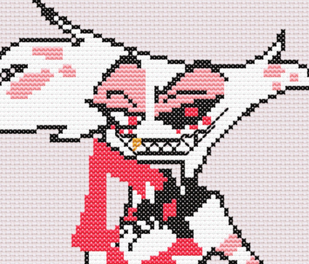 Hazbin Hotel Angel Dust Cross Stitch Pattern Digital Download - Etsy