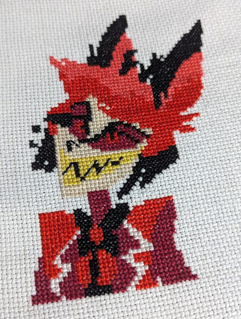 Hazbin Hotel Alastor Cross Stitch Pattern descarga digital - Etsy México