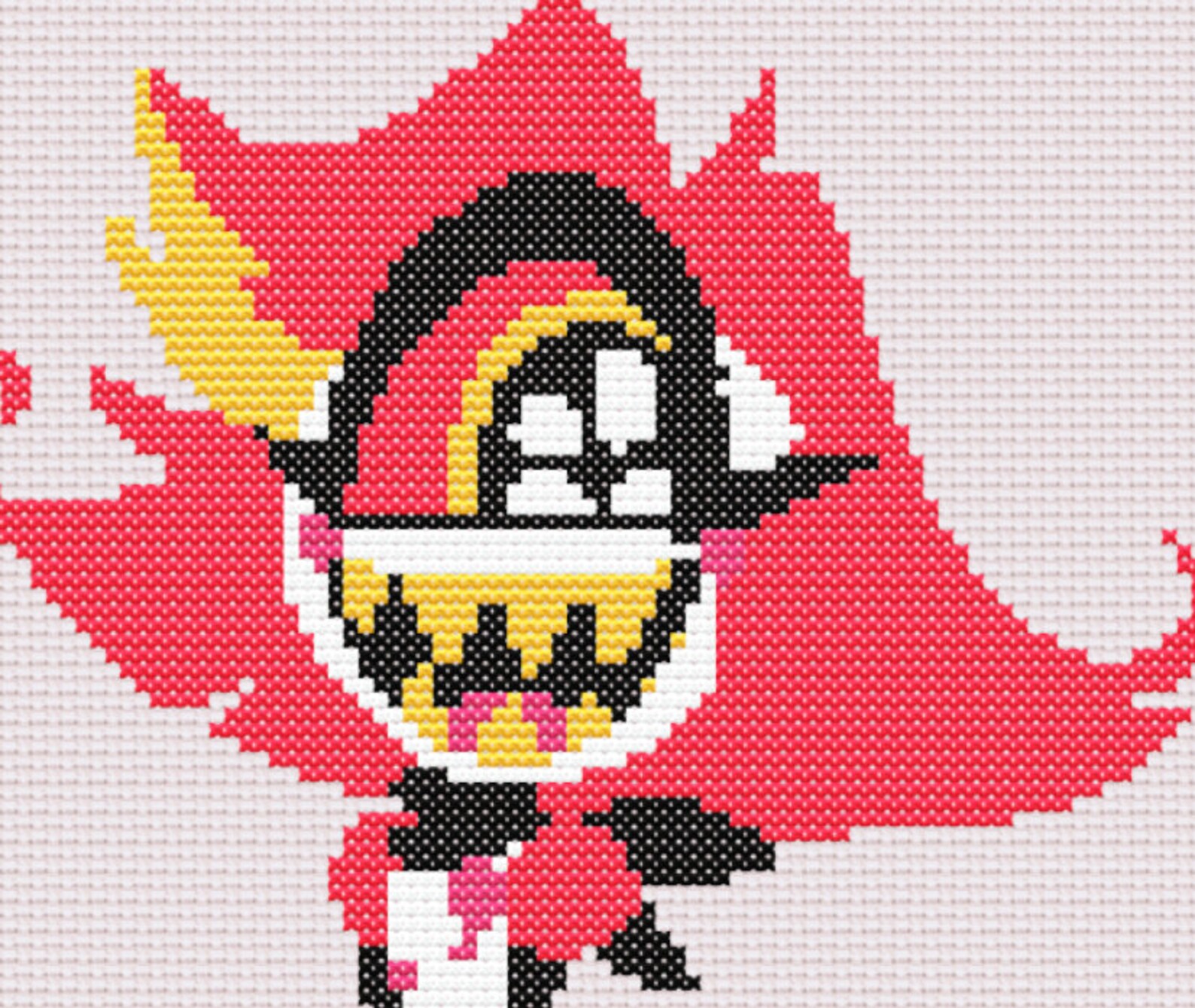 Hazbin Hotel Nifty Cross Stitch Needlepoint Pattern Digital Download Pixel Art - Etsy