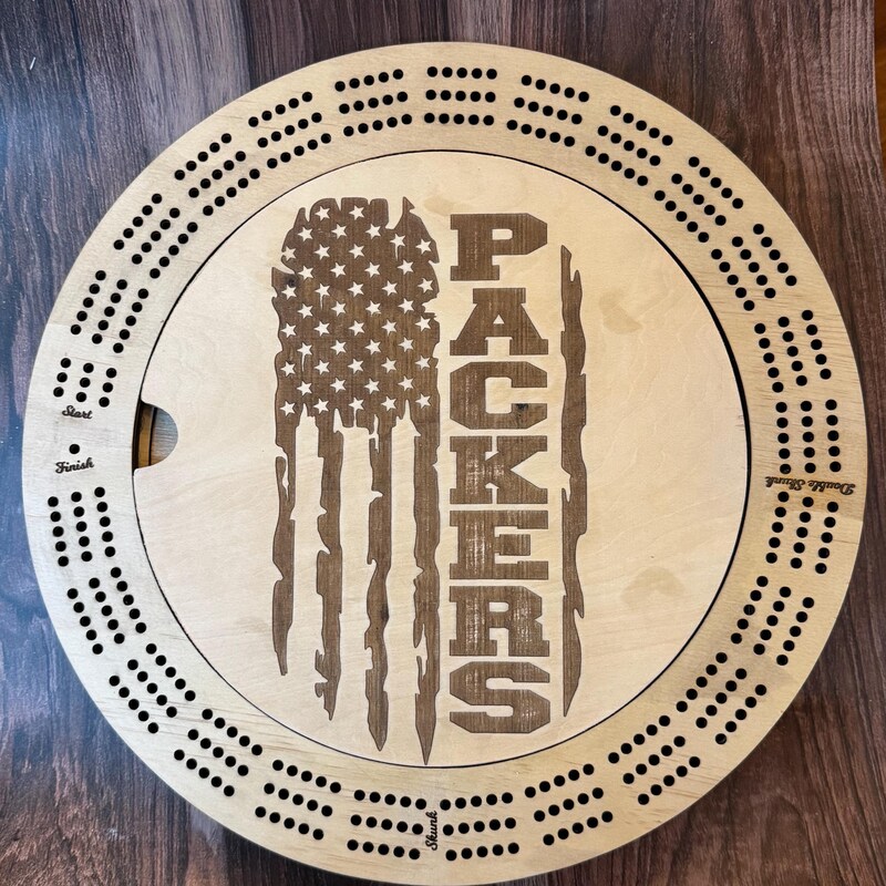 Green Bay Packers Cribbage Board - Etsy
