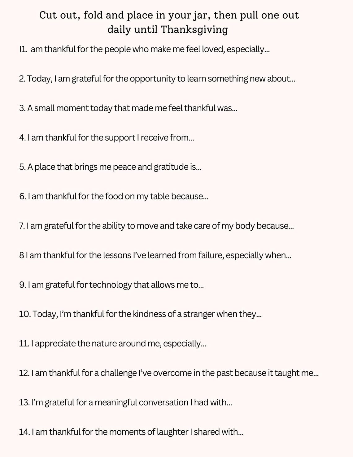 Gratitude Jar Thanksgiving Printable - Etsy