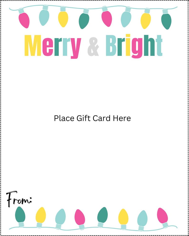 Gift Card Holders Printable, Easy and Festive 4 Options for Instant ...