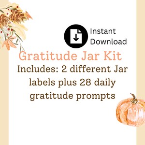 Gratitude Jar Thanksgiving Printable - Etsy