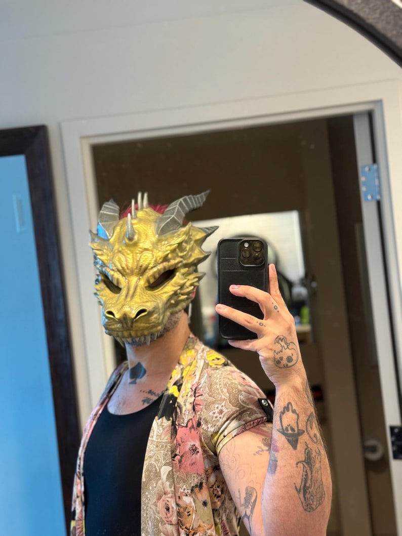 King Ghidorah Inspired Mask - Etsy