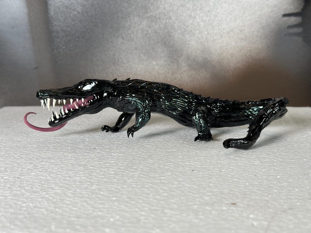 Venom Symbiote Crocodile Figure - Etsy