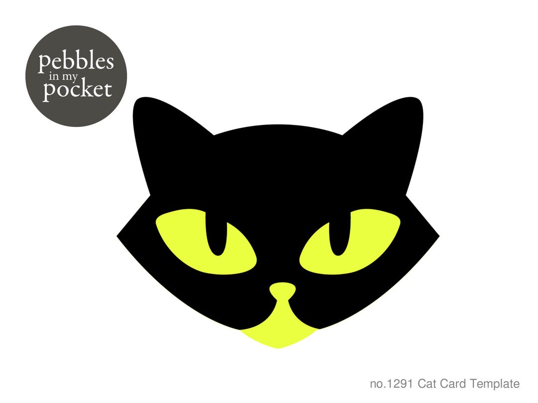 No.1291 Cat Card Digital Download SVG & Pdf - Etsy
