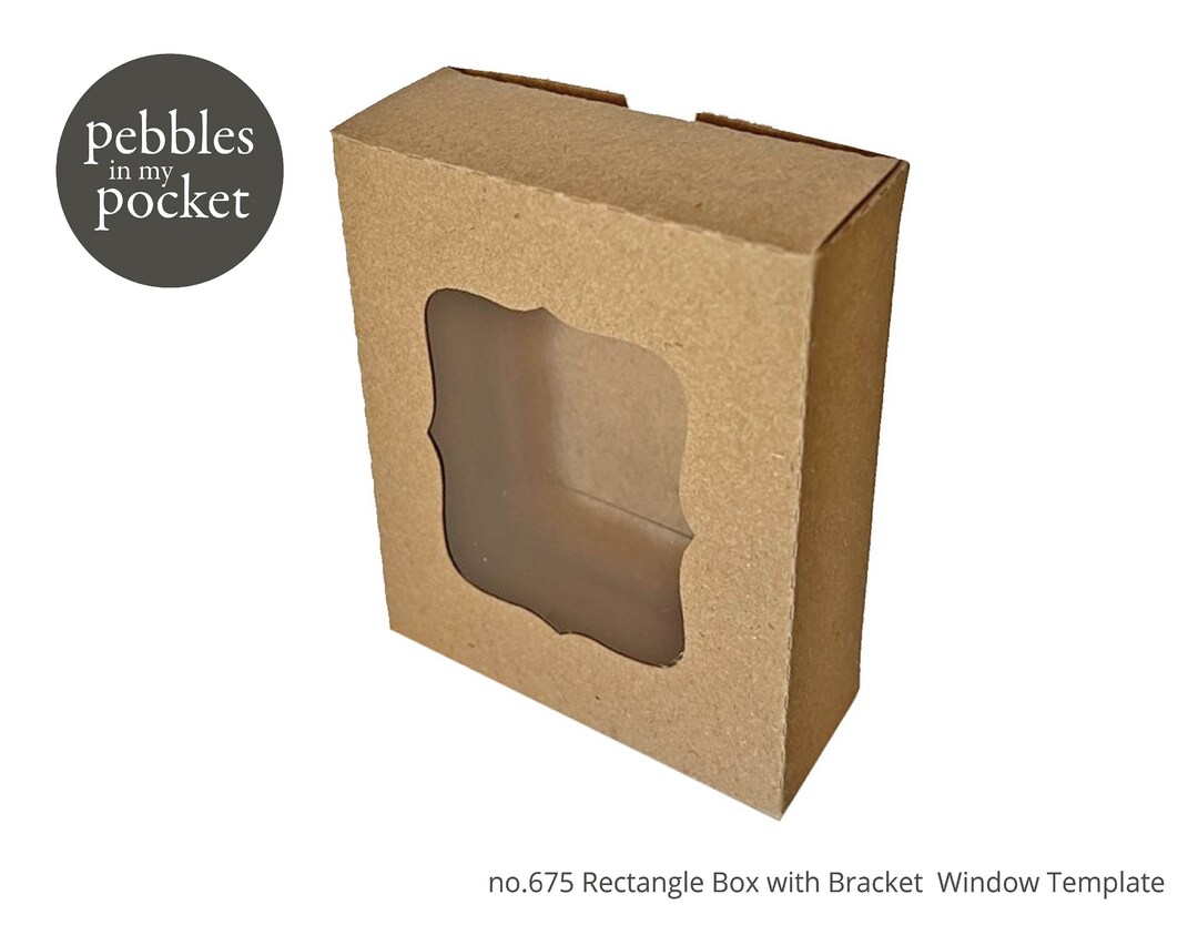 No.675 Rectangle Box With Bracket Window Digital Download SVG & Pdf - Etsy