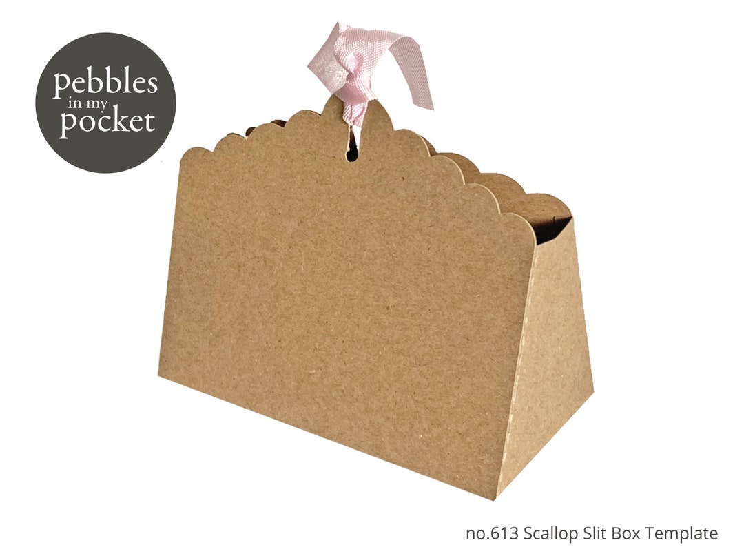 No.613 Scallop Slit Box Digital Download SVG & Pdf - Etsy