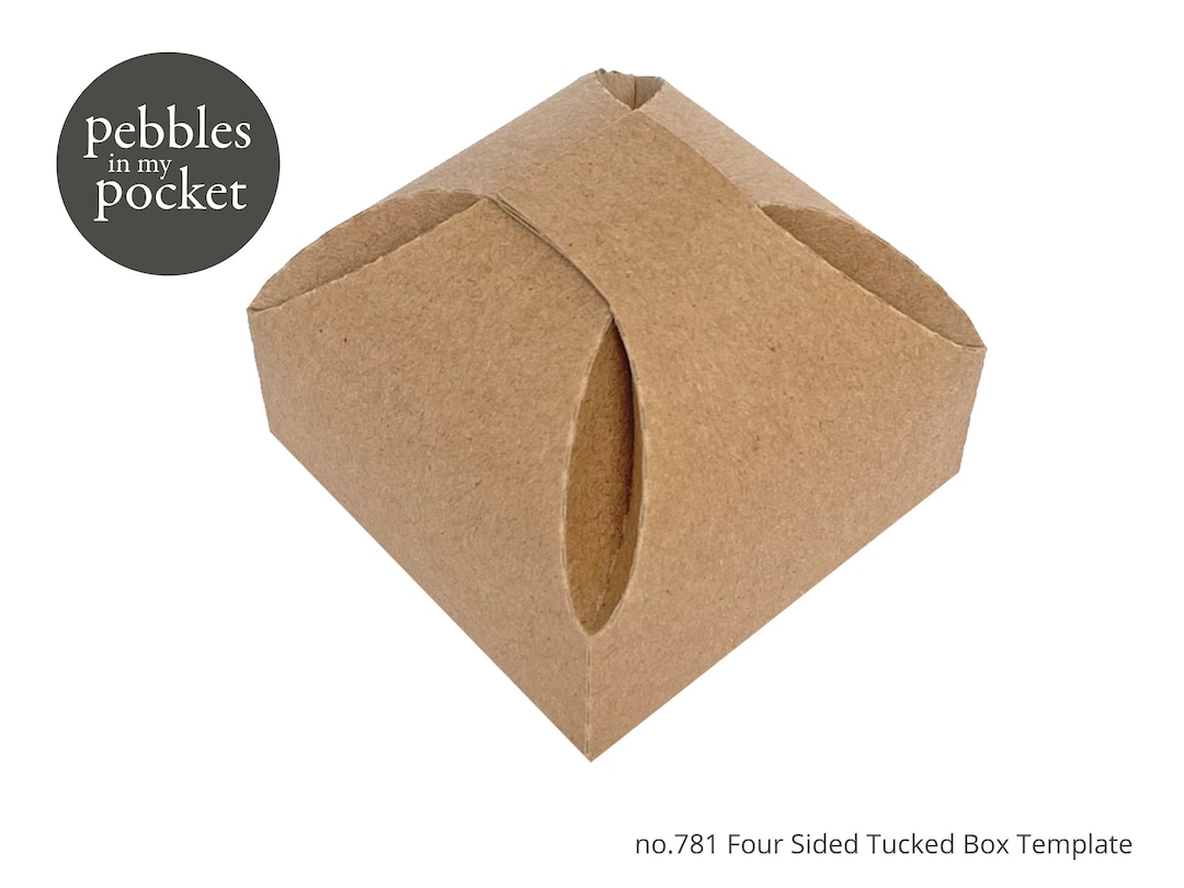 No.781 Four Sided Tucked Box Digital Download SVG & Pdf - Etsy