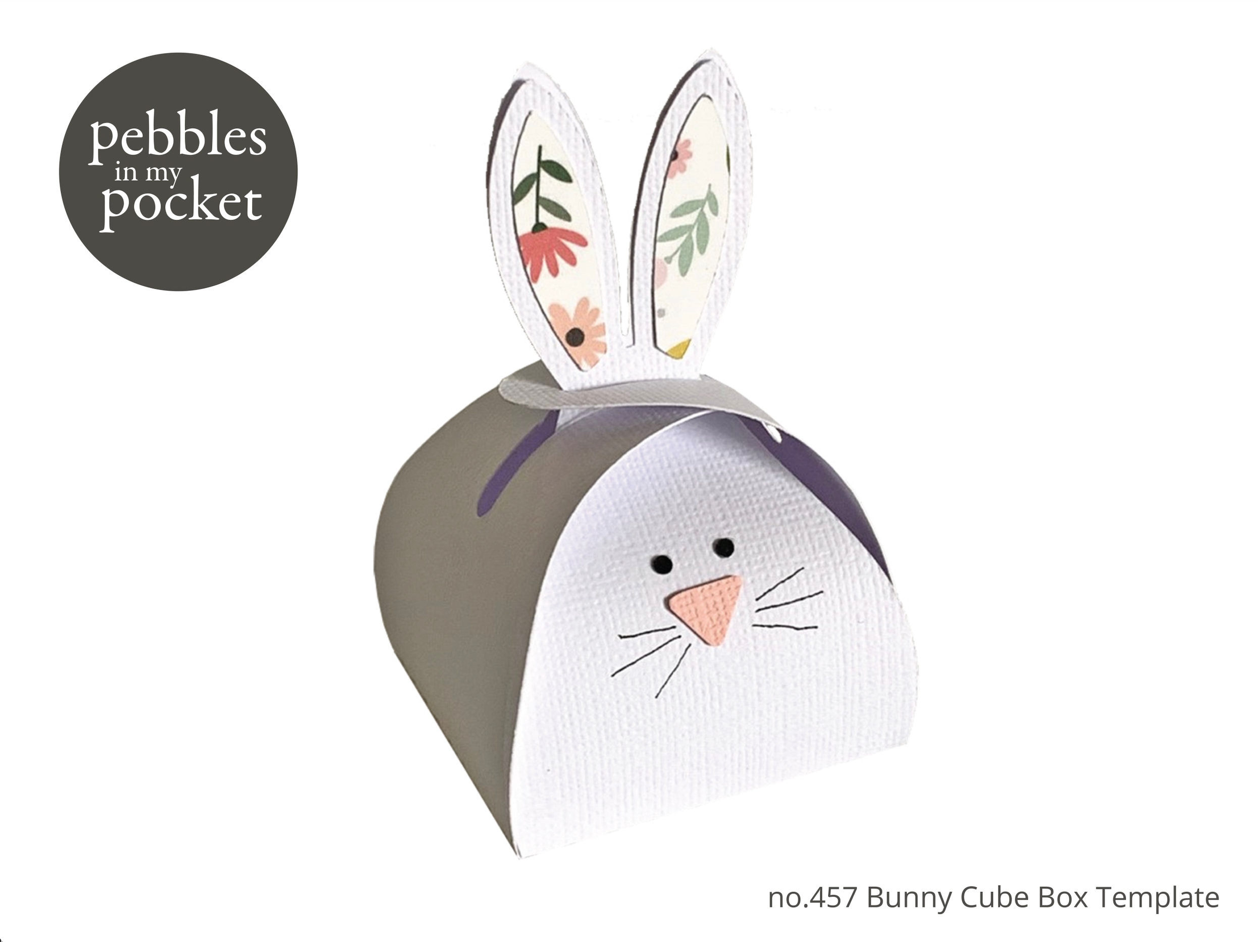 No.457 Bunny Cube Box Digital Download SVG & Pdf - Etsy UK