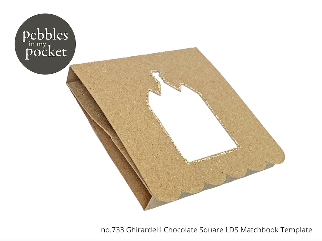 No.733 Matchbook LDS Temple for Chocolate Square Digital Download SVG ...