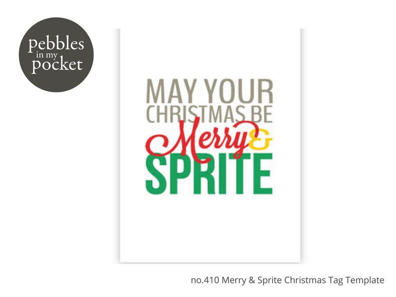 No.410 Merry and Sprite Gift Tags Digital Download Print/cut SVG & Pdf ...