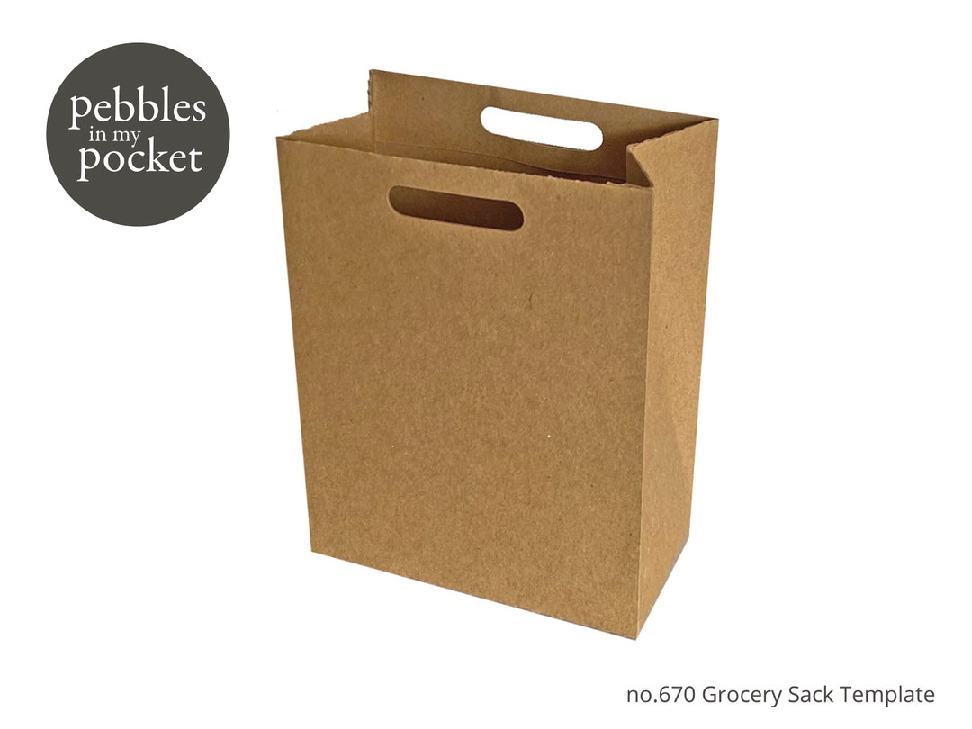 No.670 Grocery Sack Digital Download SVG & Pdf - Etsy