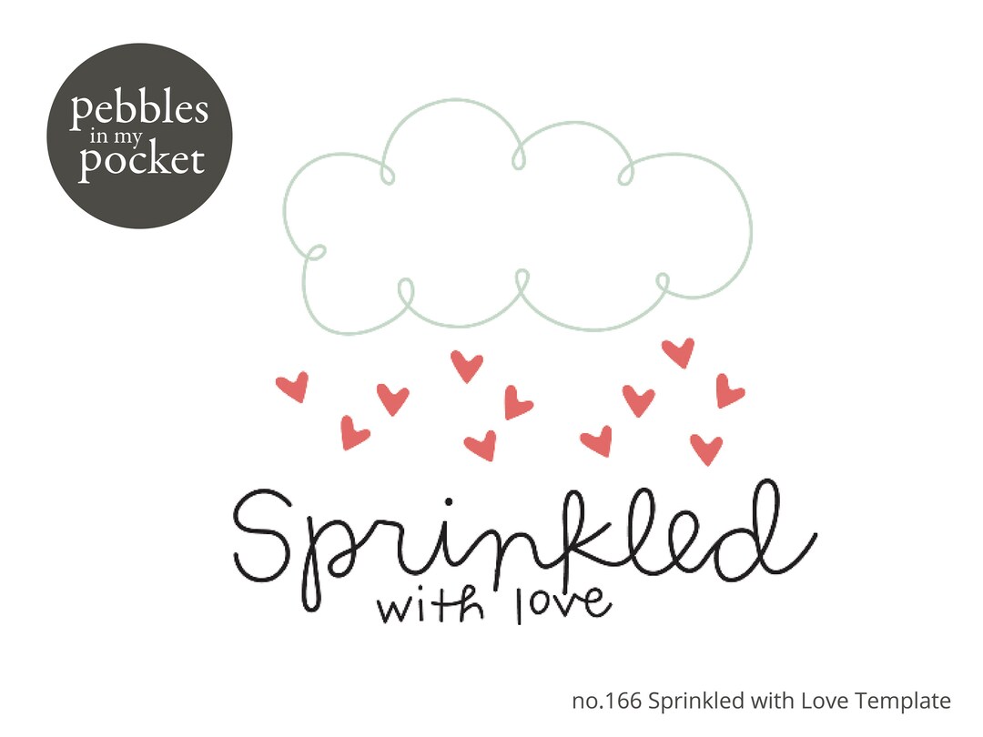 No.166 Sprinkled With Love Digital Download Print/cut SVG & Pdf - Etsy