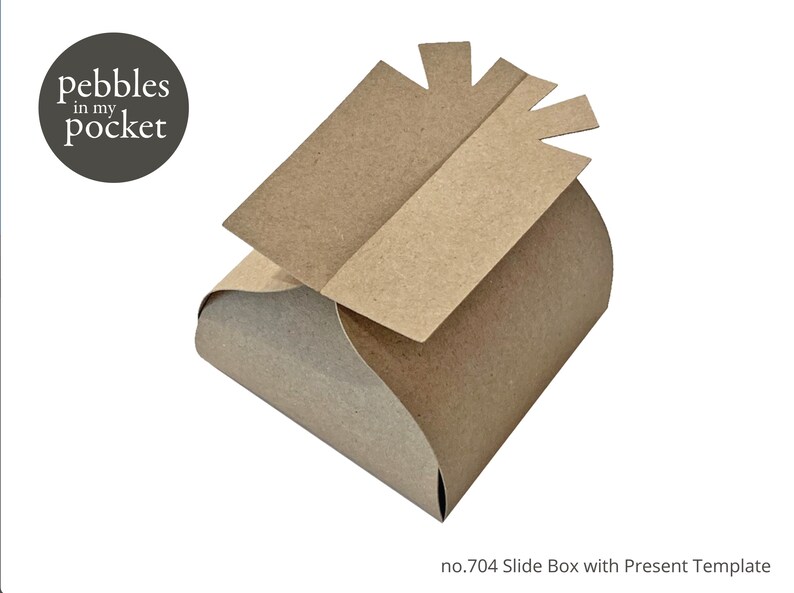No.704 Slide Box With Present Digital Download SVG & Pdf - Etsy