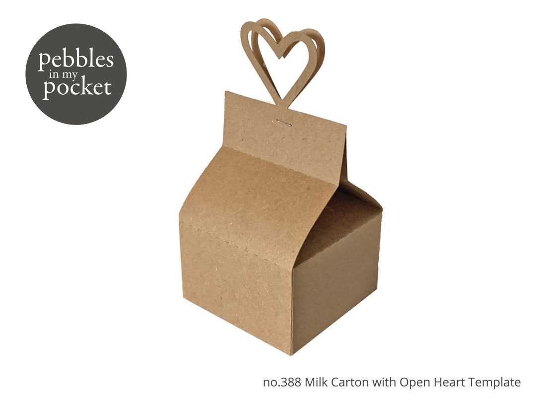No.388 Open Heart Top Box Digital Download SVG & Pdf - Etsy