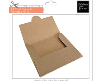 A2 Card Box Svg - Etsy