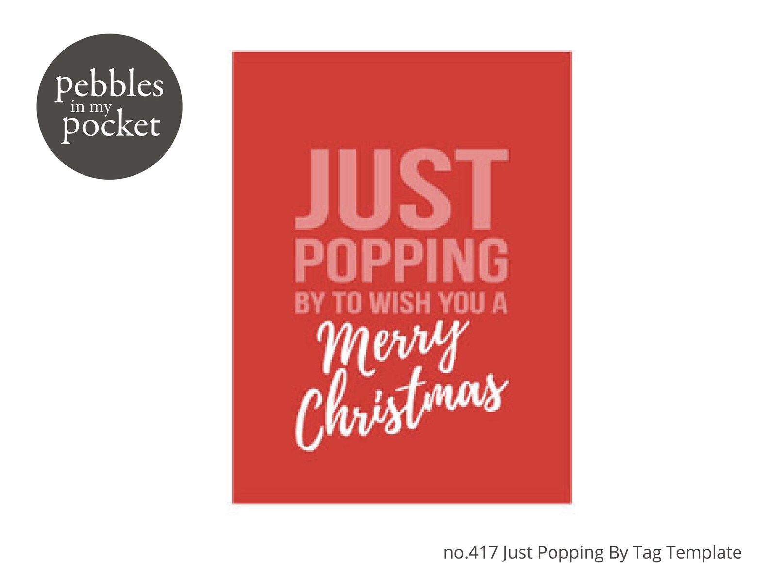 No.417 Just Popping by Tag Digital Download Print/cut SVG & Pdf - Etsy