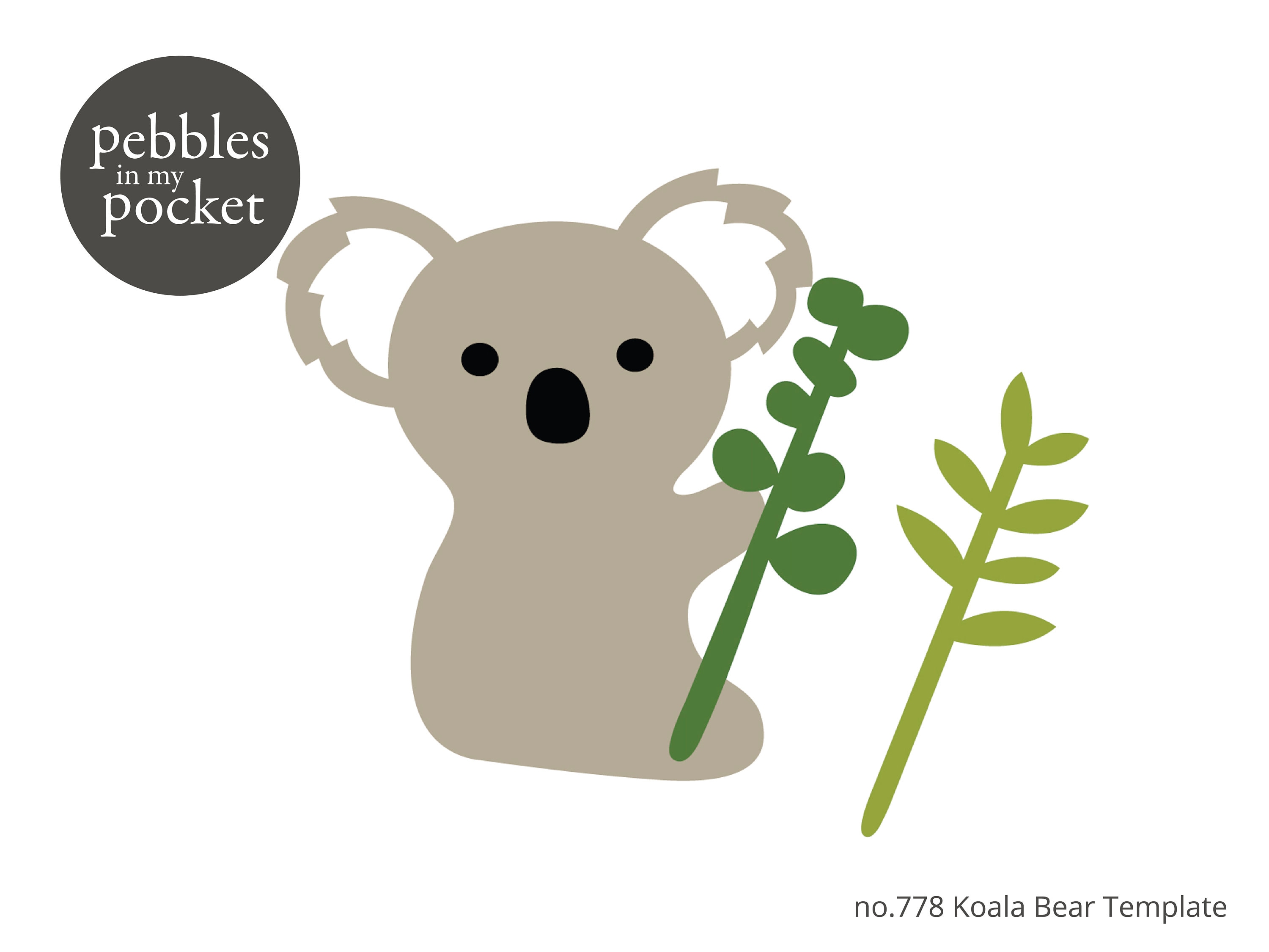 Koala Bear Ear Template