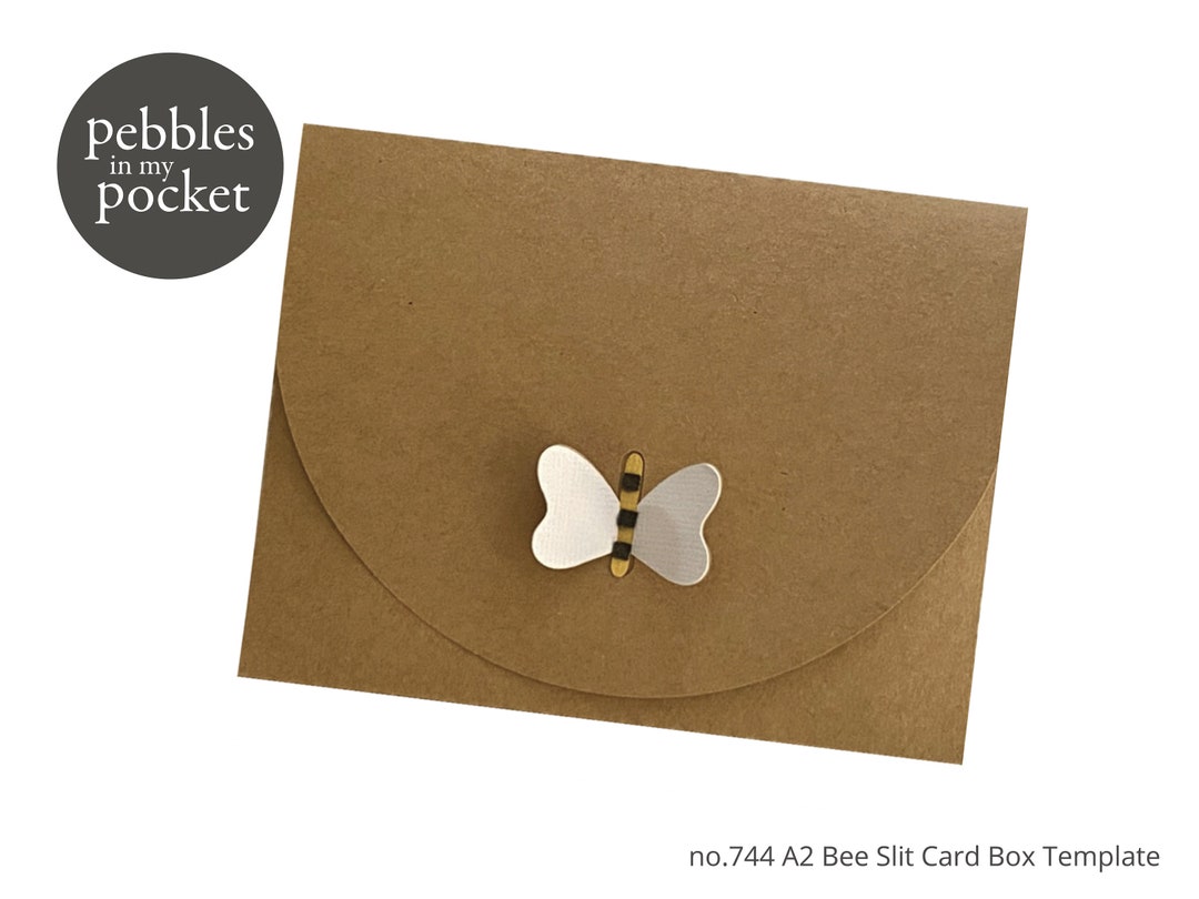 No744 A2 Card Bee Slit Box Digital Download SVG & Pdf - Etsy