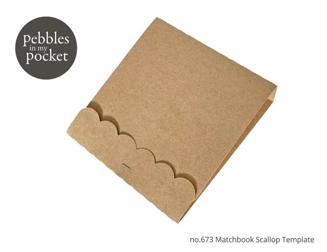 No.673 Matchbook Scallop Digital Download SVG & Pdf - Etsy