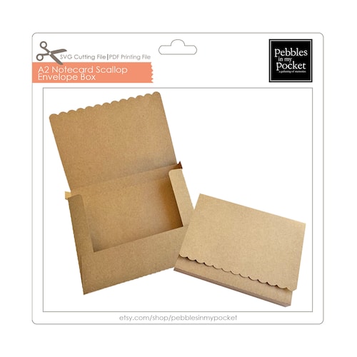 No.355 Picnic Box With Scallop Edge Digital Download SVG & Pdf - Etsy